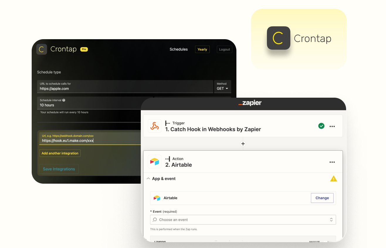 Integrate Crontap Schedules with Airtable through Zapier